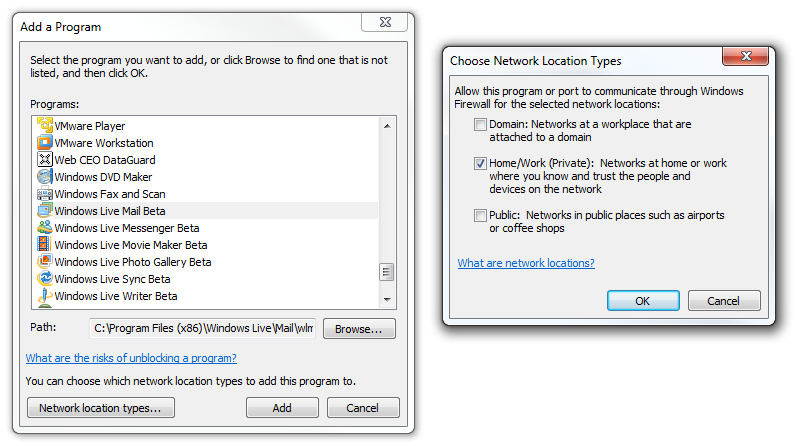 How To Allow Programs To Communicate Through Windows Firewall