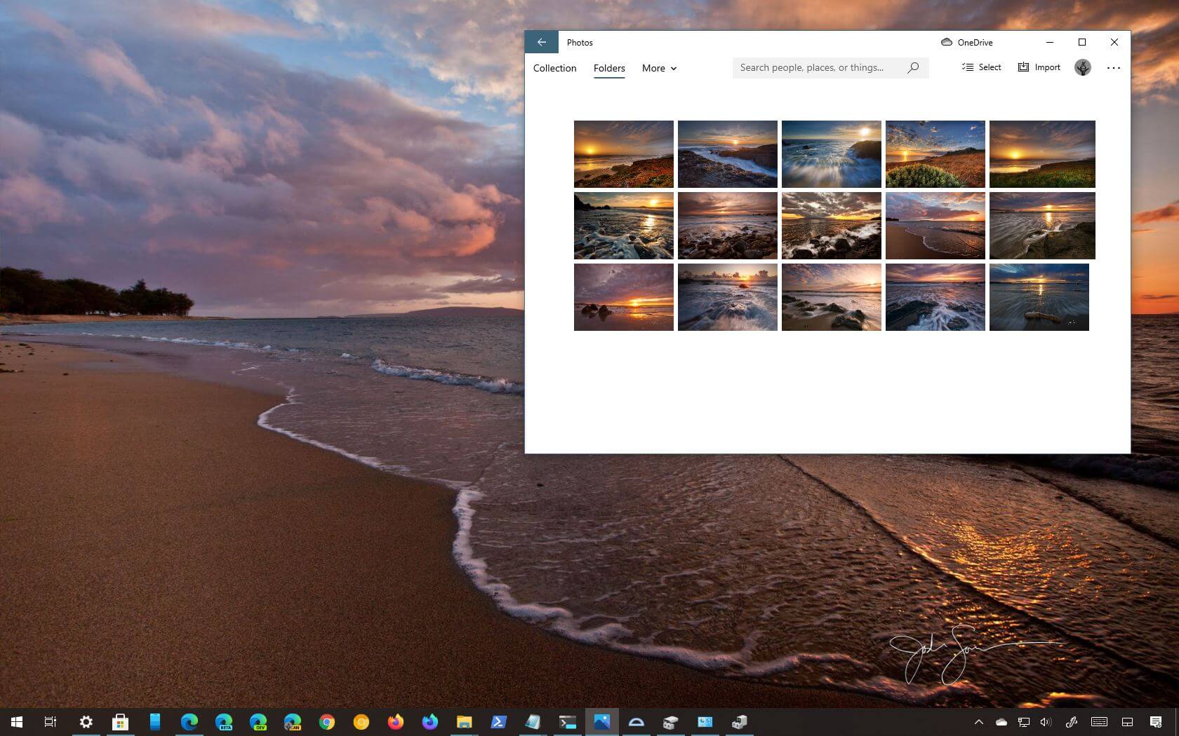 Beach Sunsets theme for Windows 10 (download) - Pureinfotech