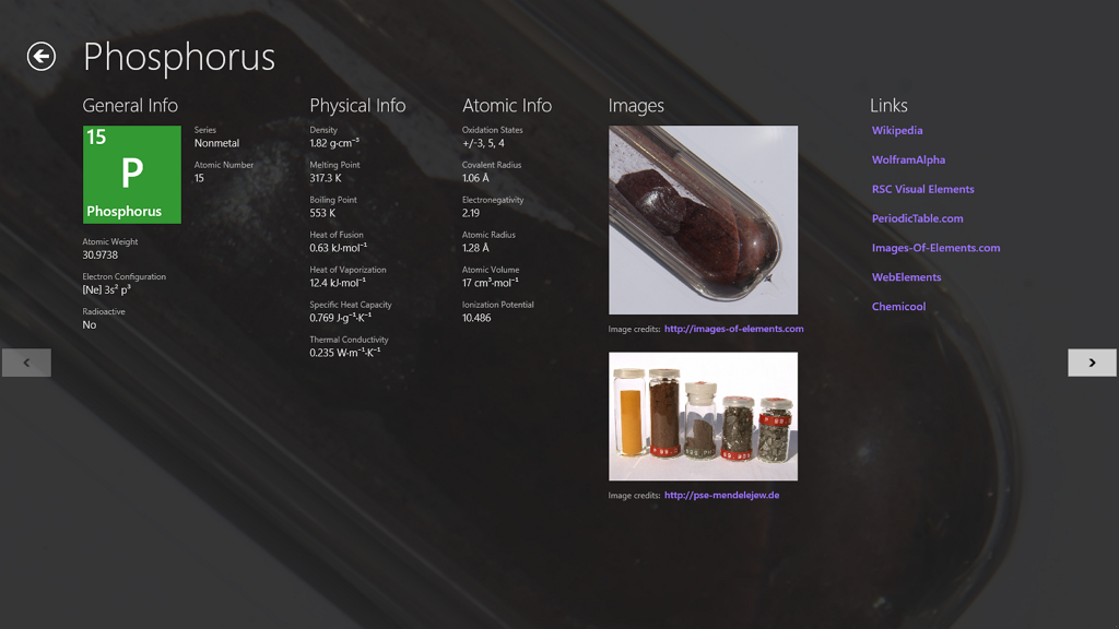 Periodic Table Windows Store app - The ultimate chemistry student ...