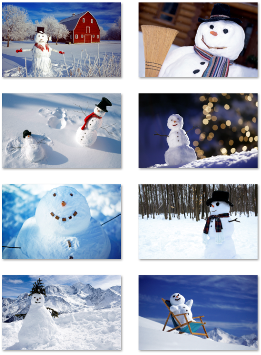 Christmas Desktop Fun: Snowmen theme for Windows « Pureinfotech