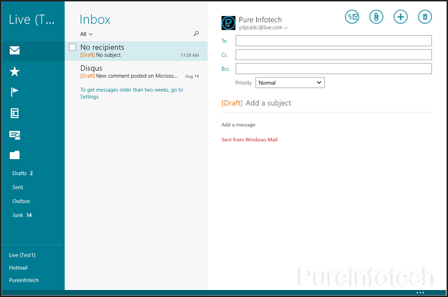 Windows 8.1 Guide: The Mail app, overview and improvements - Pureinfotech