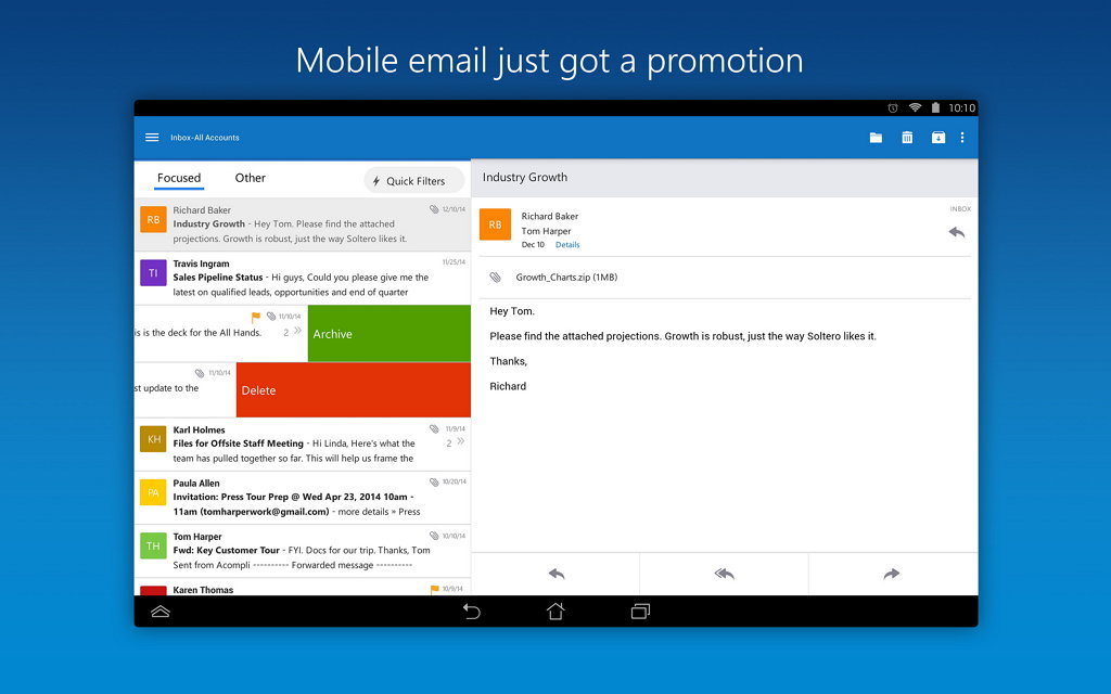 Microsoft launches new beautiful Outlook app for iOS and Android ...