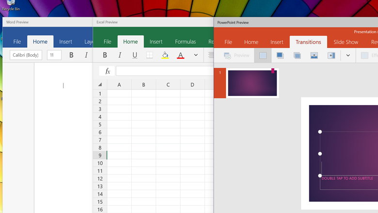 Universal Office touch-friendly apps for Windows 10 are simple, but yet ...