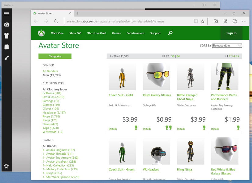 Windows 10 Avatars app now available for download from the Store (beta ...