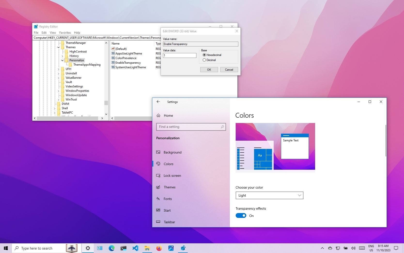 Change Desktop Background Color Windows 10 Registry Settings ... Change Desktop Background Color Windows 10 Registry Settings ...