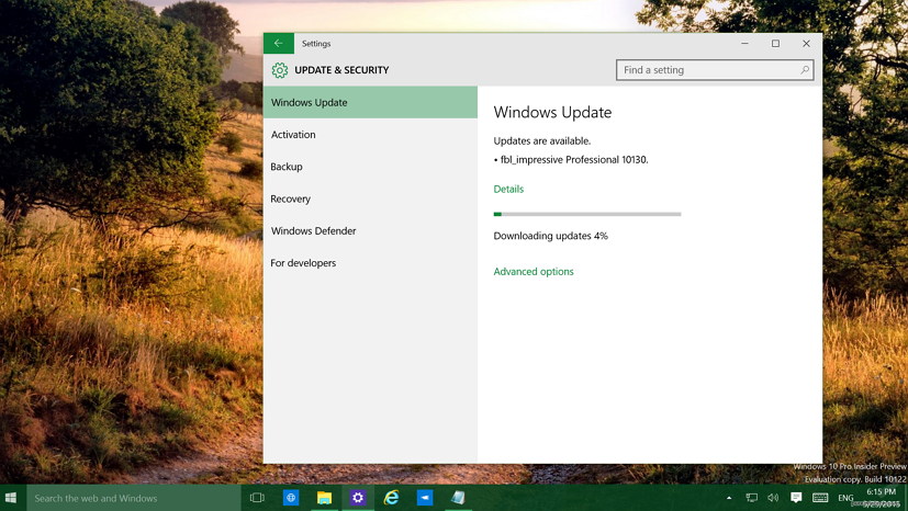 Windows 10 build 10130 now available for download through the Fast ring ... Windows 10 build 10130 now available for download through the Fast ring ...