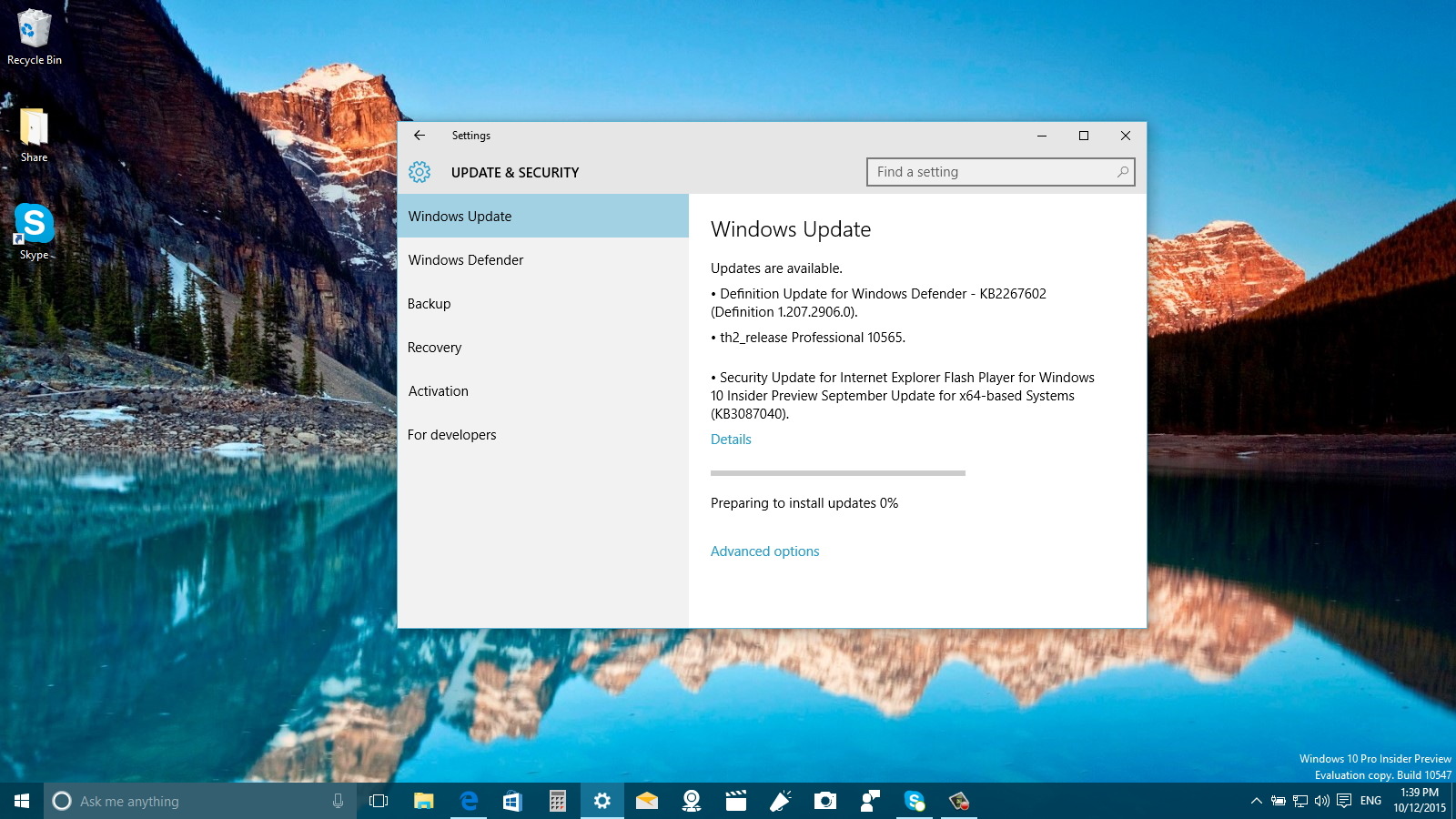 Windows 10 build 10565 ready for download with Messaging app, Edge tab ...