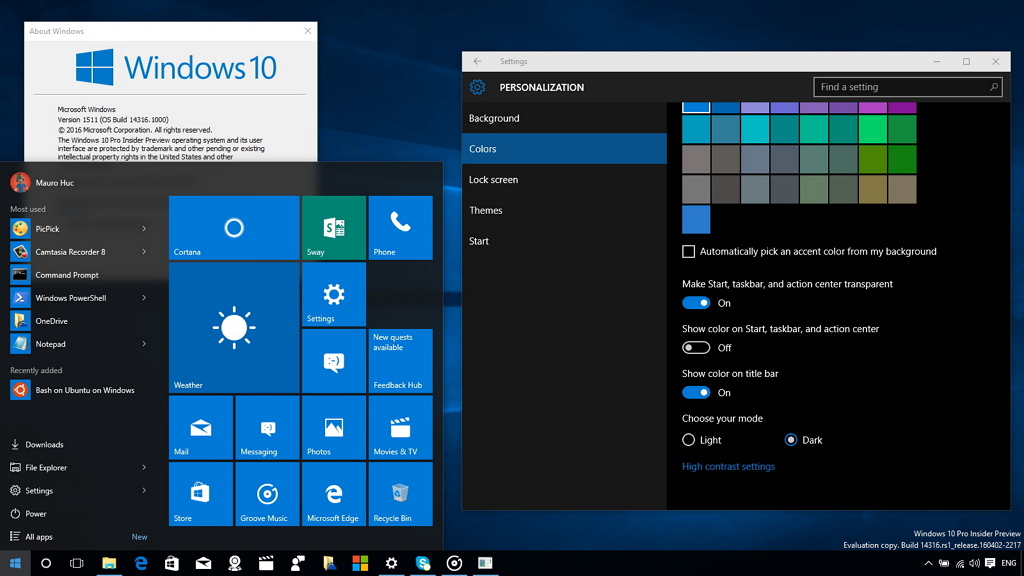 Windows 10 build 14316 for PC rolls out with huge number of features - Pureinfotech