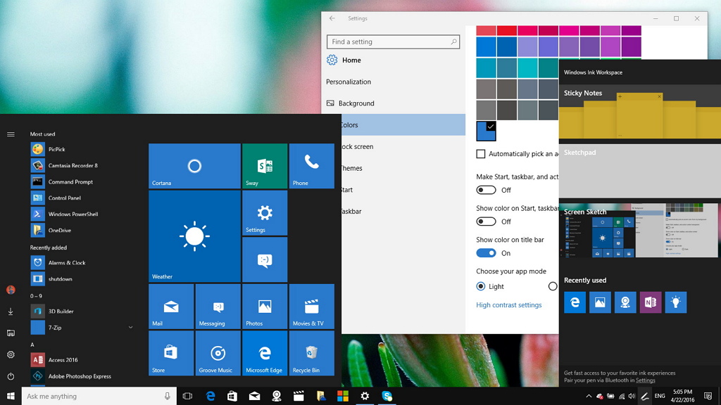 Windows 10 build 14328 brings updated Start menu, Windows Ink, and a ...