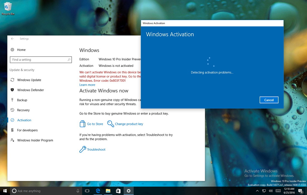 Windows 10 will reactivate if license isn't liked to Microsoft account ...