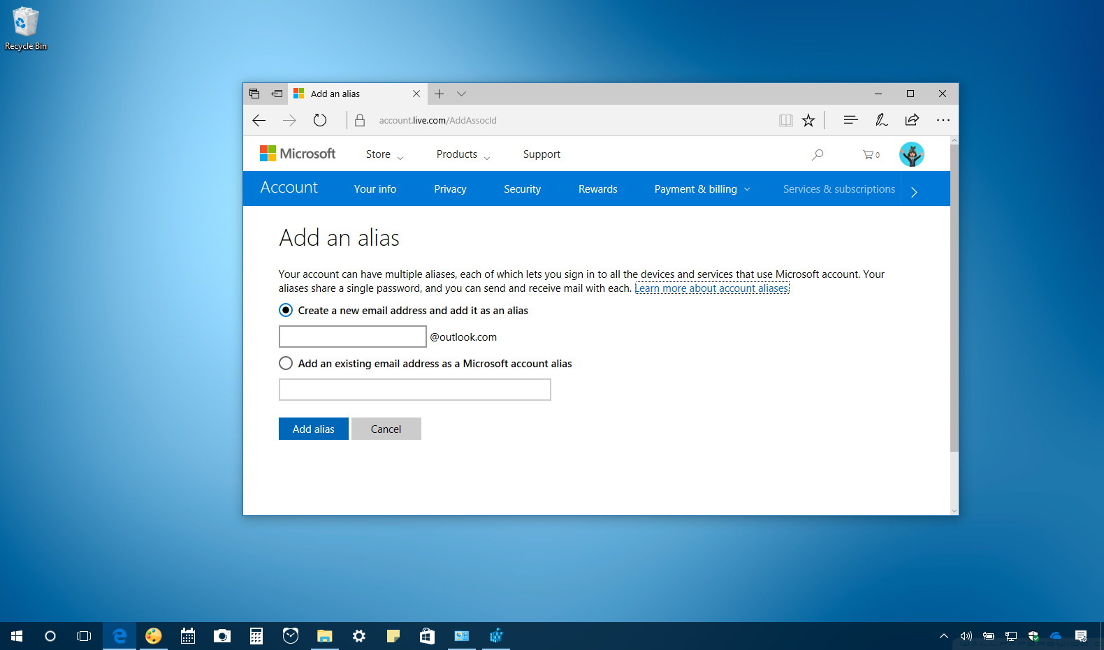 How To Add A New Alias On Outlook Pureinfotech