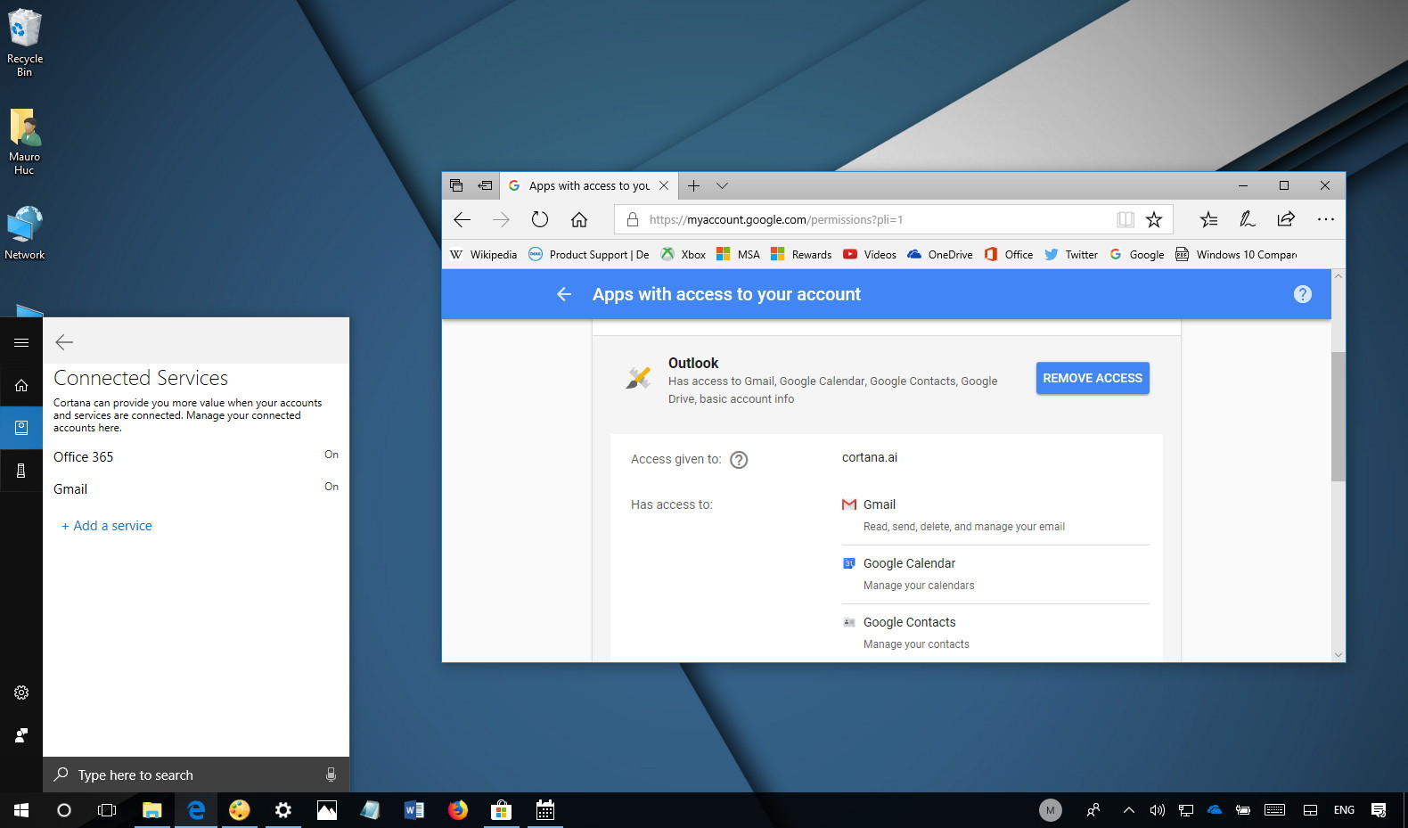 How to connect a Gmail account with Cortana on Windows 10 - Pureinfotech How to connect a Gmail account with Cortana on Windows 10 - Pureinfotech