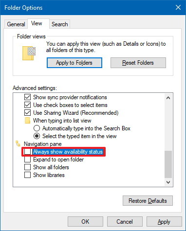 How to disable OneDrive sync status icon in File Explorer on Windows 10 ...