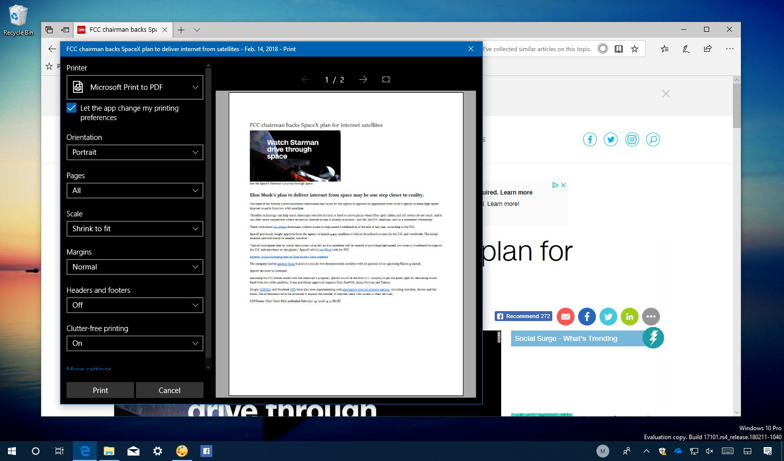 How to print web pages clutter-free on Microsoft Edge - Pureinfotech How to print web pages clutter-free on Microsoft Edge - Pureinfotech