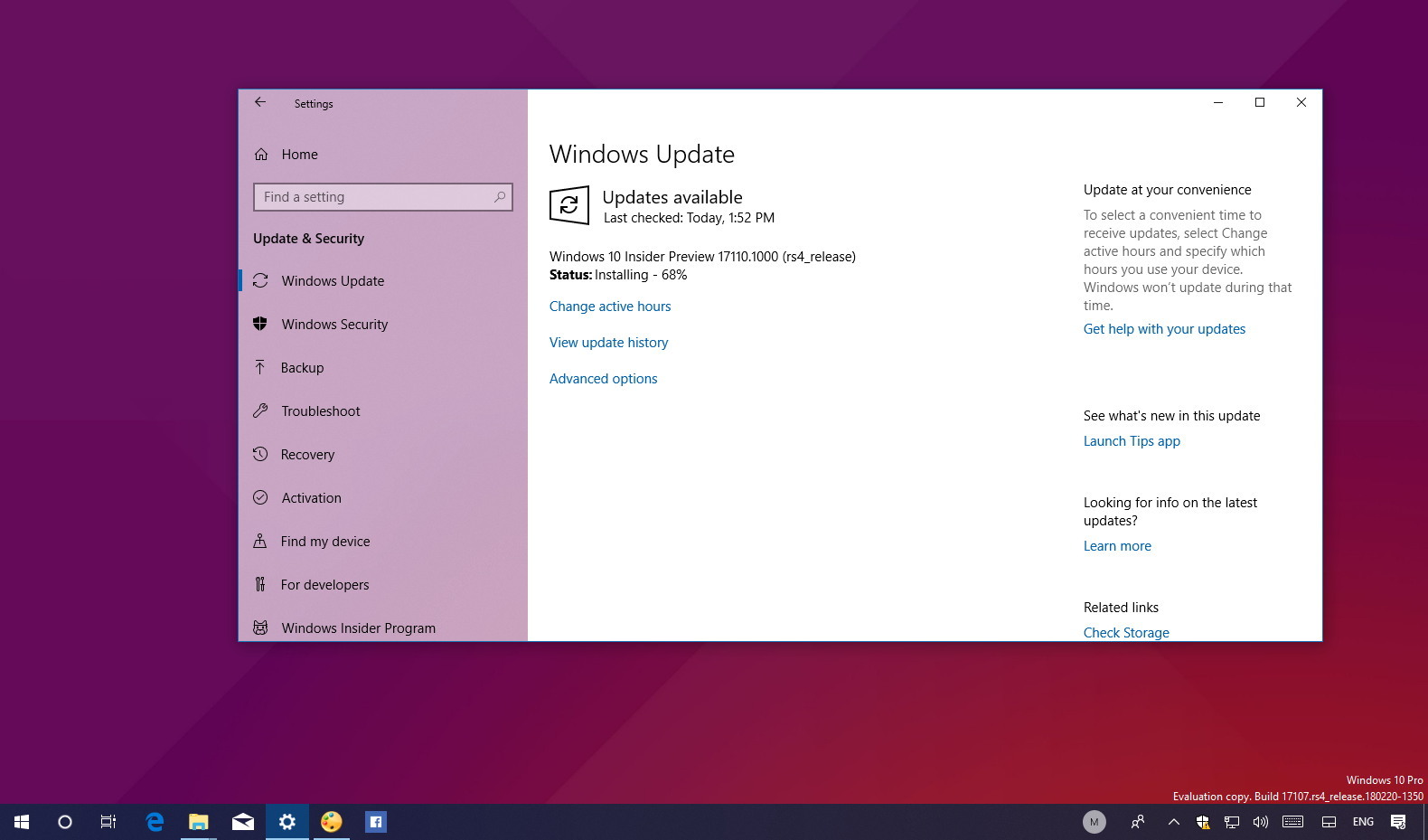 Windows 10 build 17110 releases with improvements - Pureinfotech