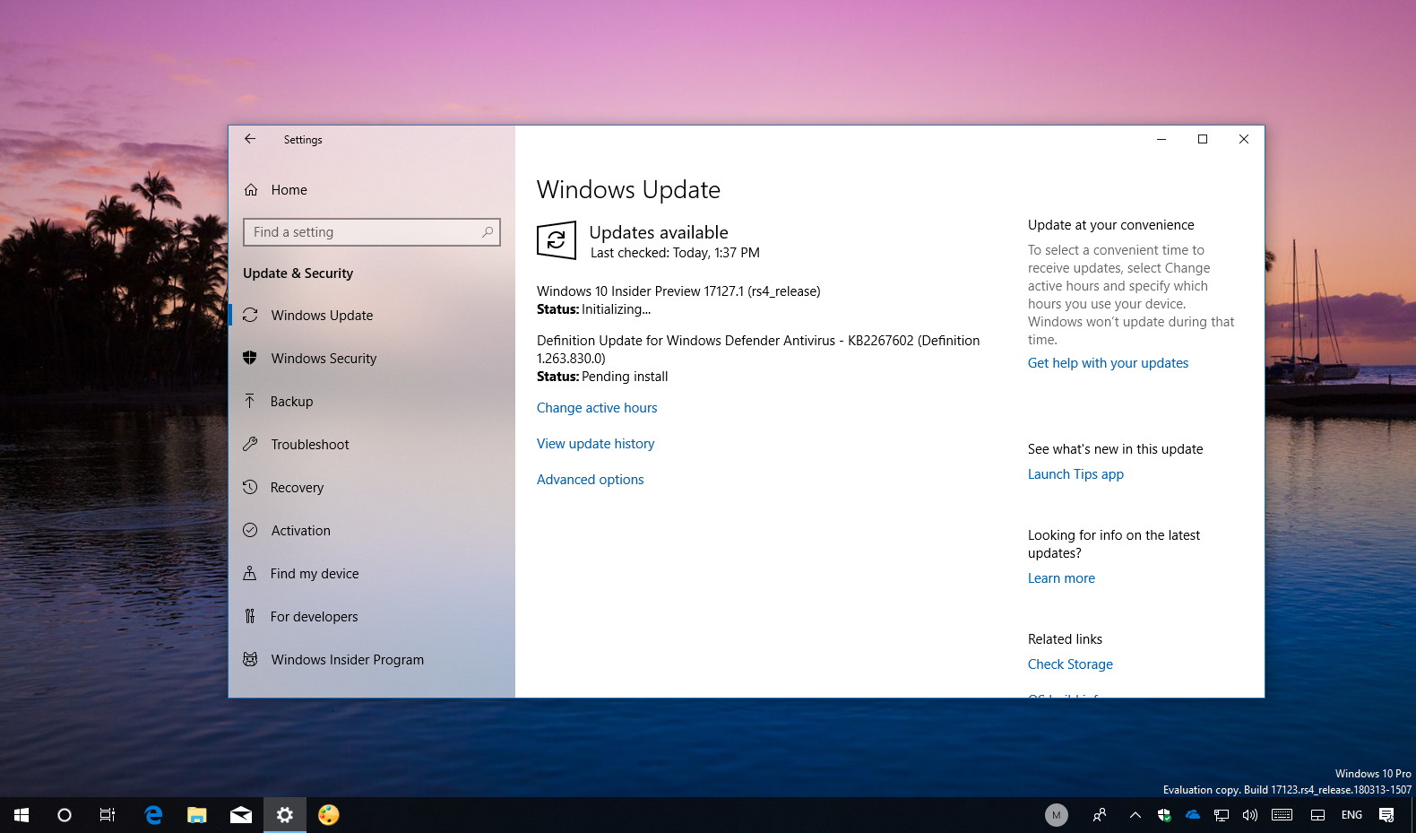 Windows 10 build 17127 leading to Spring Creators Update releases ...