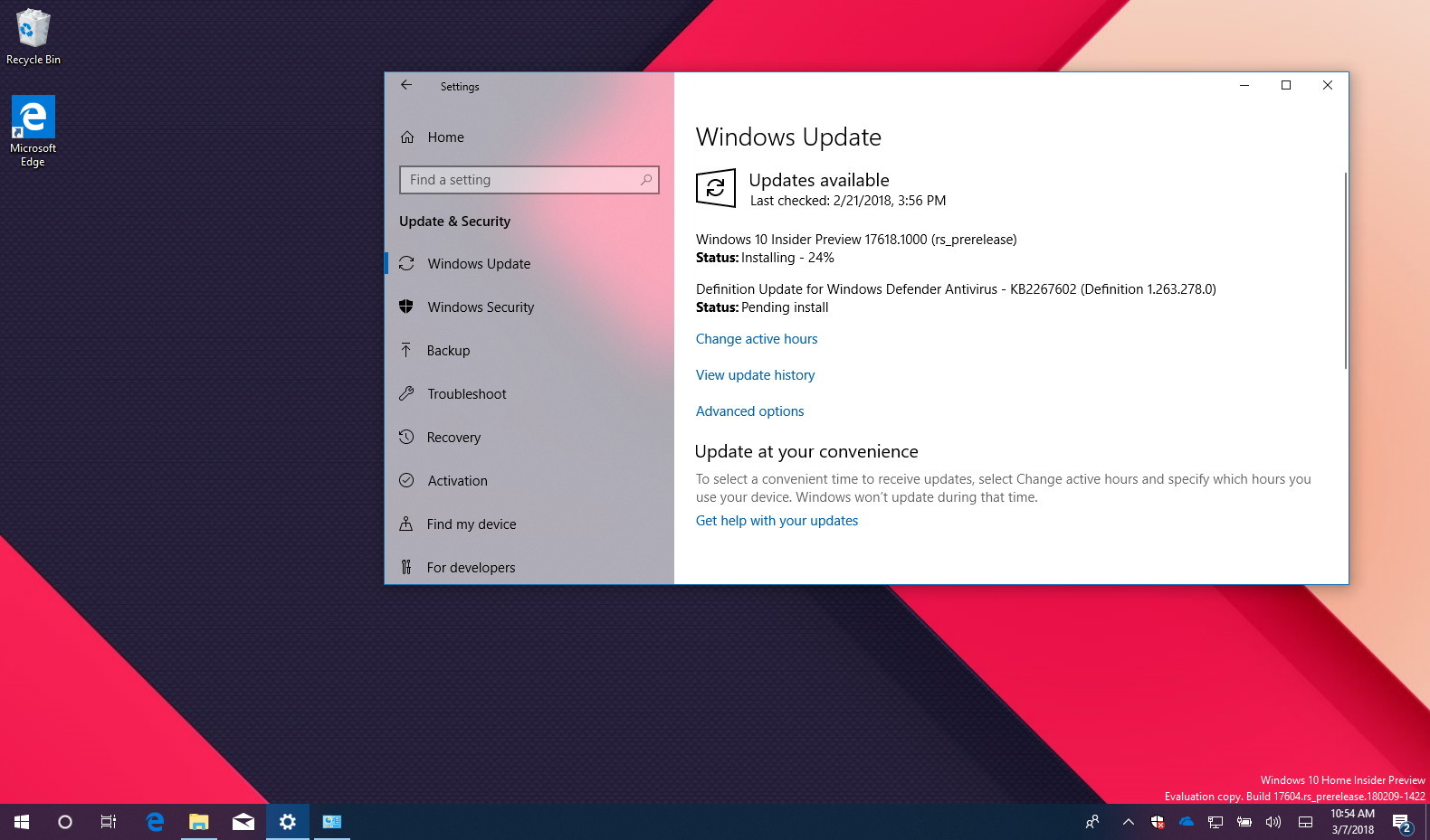 Windows 10 build 17618 releases with new features - Pureinfotech