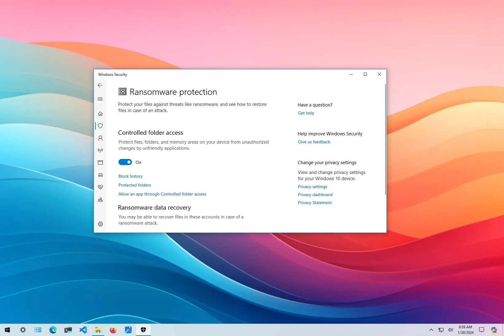 How to enable ransomware protection on Windows 10 - Pureinfotech