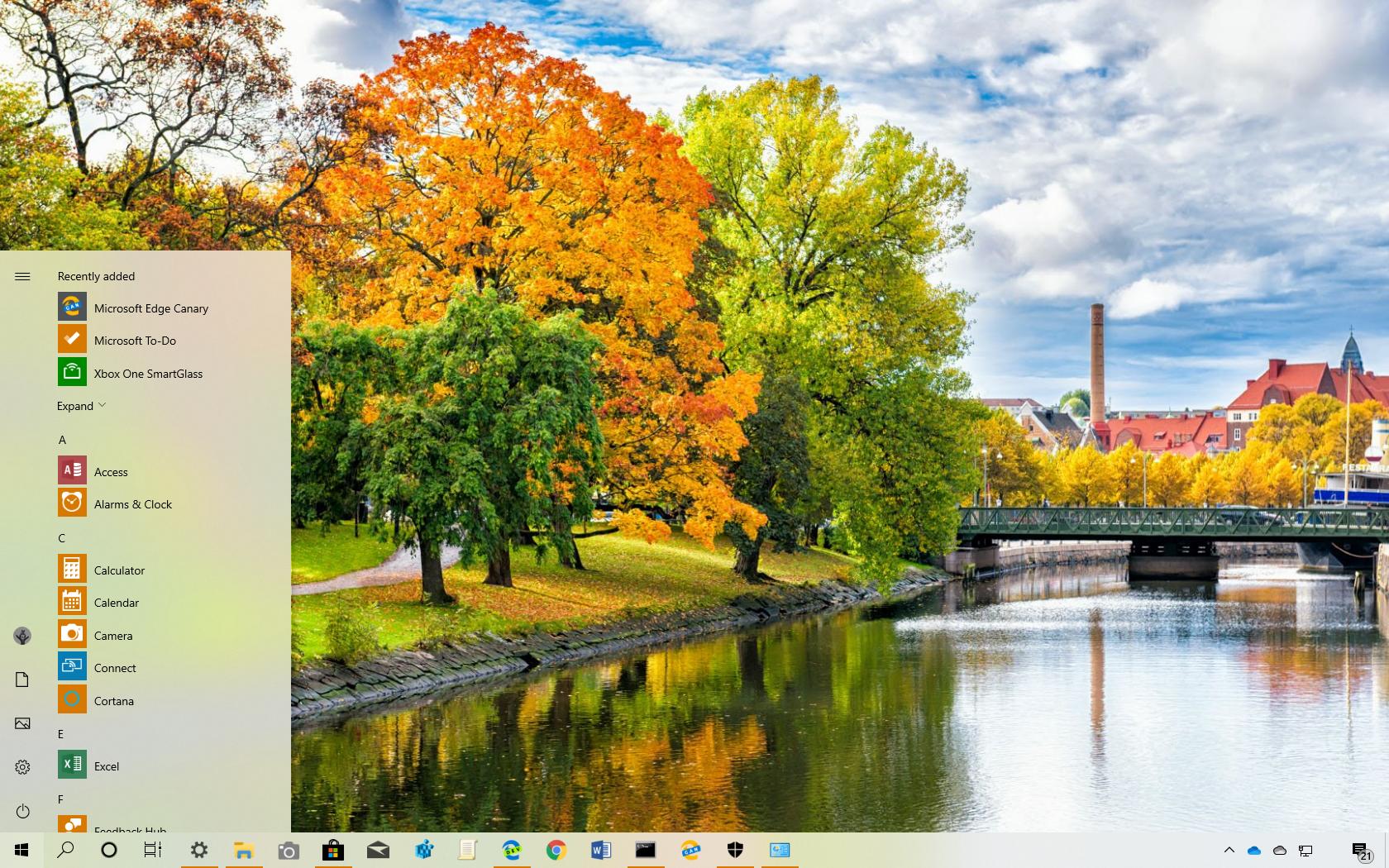 Microsoft Fall Desktop Themes