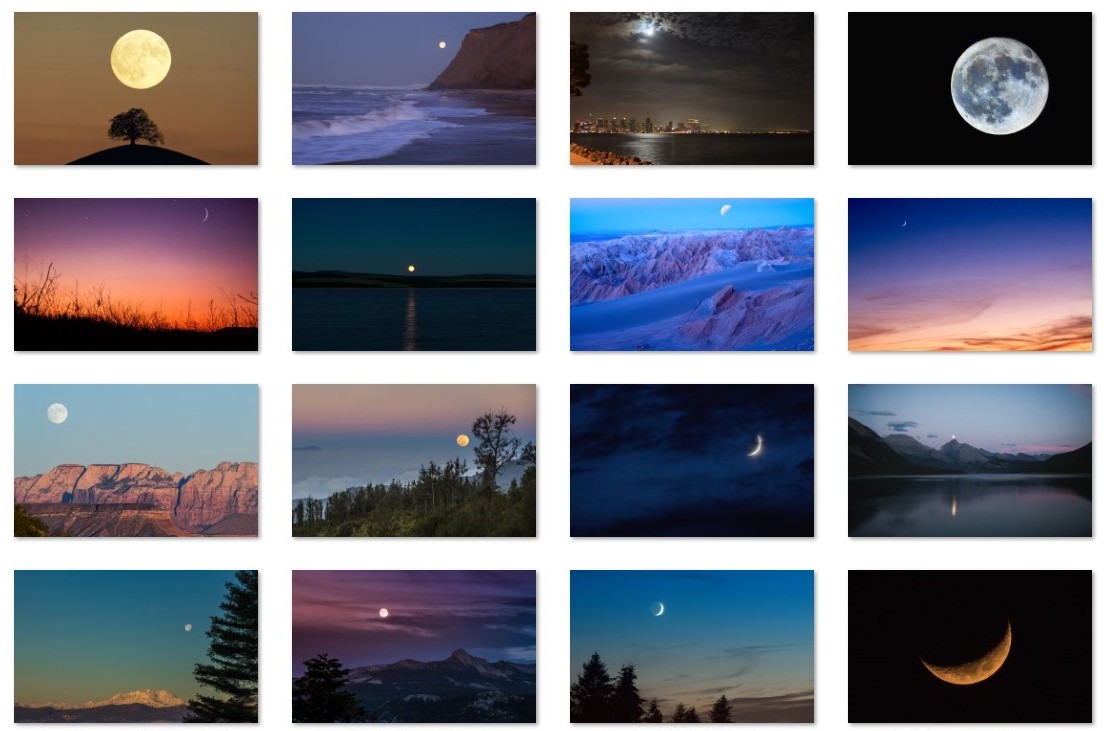 Near Side Of The Moon theme for Windows 10 (download) • Pureinfotech