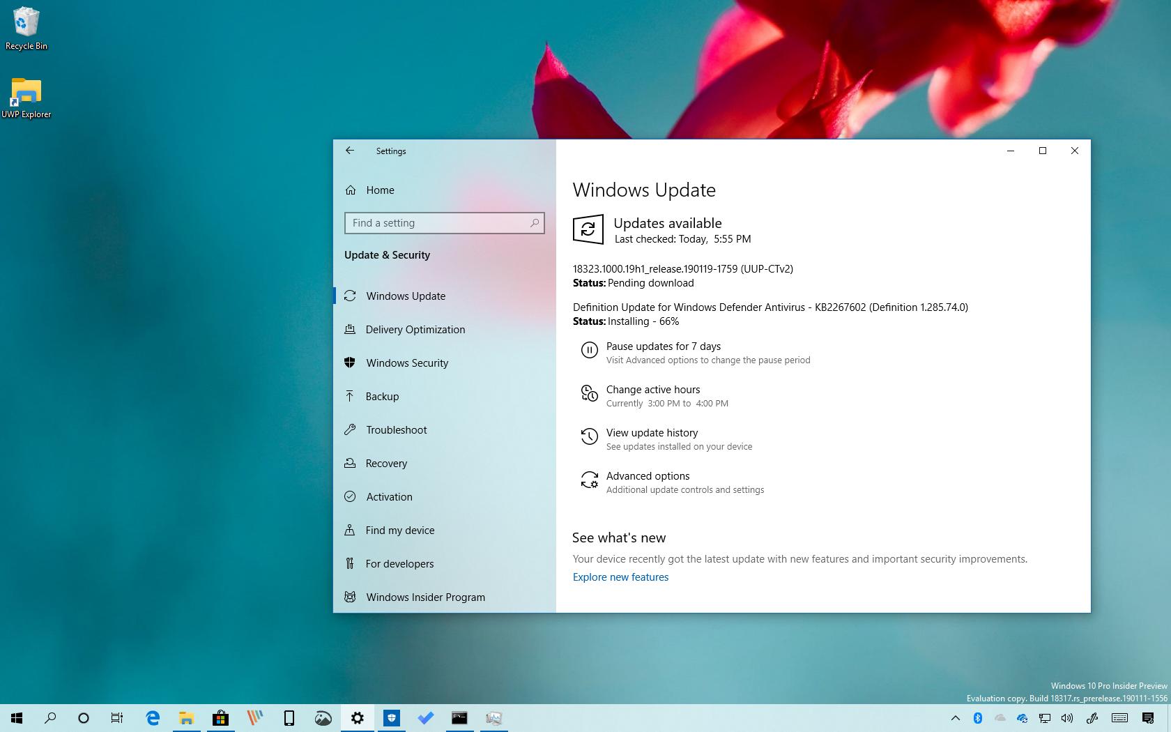 Windows 10 build 18323 (19H1) releases with new features - Pureinfotech