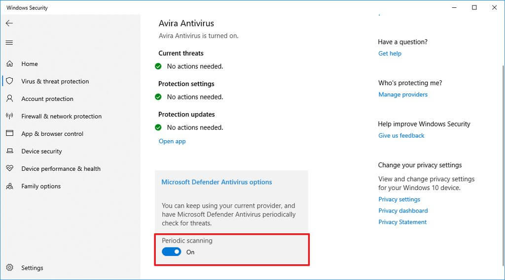 How to enable Periodic scanning on Microsoft Defender Antivirus ...