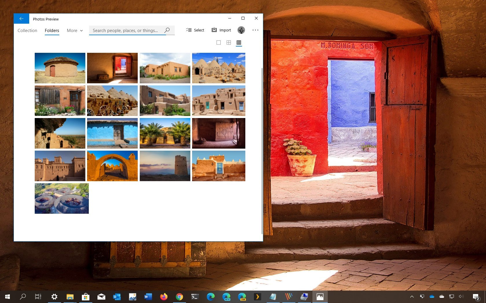 Earthen Buildings theme for Windows 10 (download) - Pureinfotech