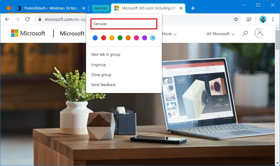 How To Enable Tab Groups In Google Chrome Pureinfotech