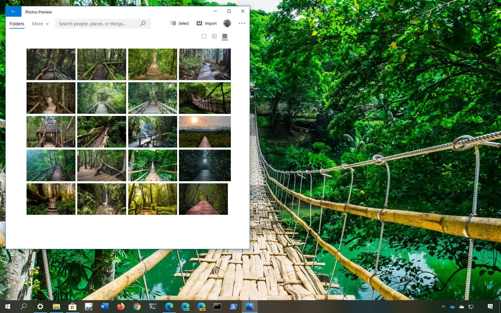 Wooden Walkways theme for Windows 10 (download) - Pureinfotech
