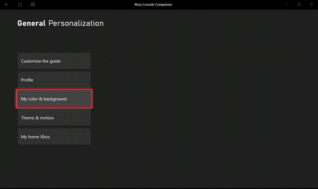 Xbox One Background Theme