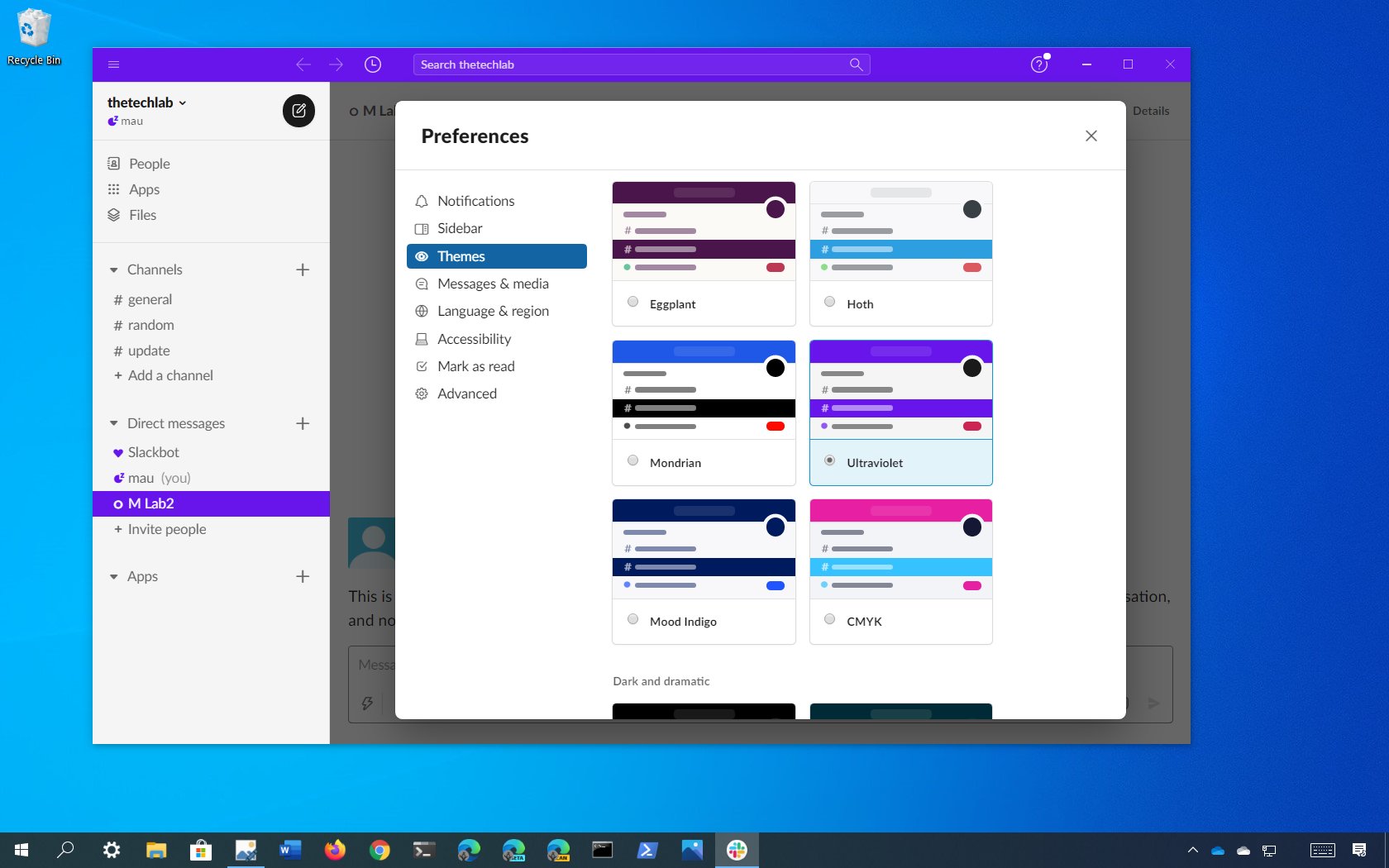 How To Change Color Theme On Slack Pureinfotech