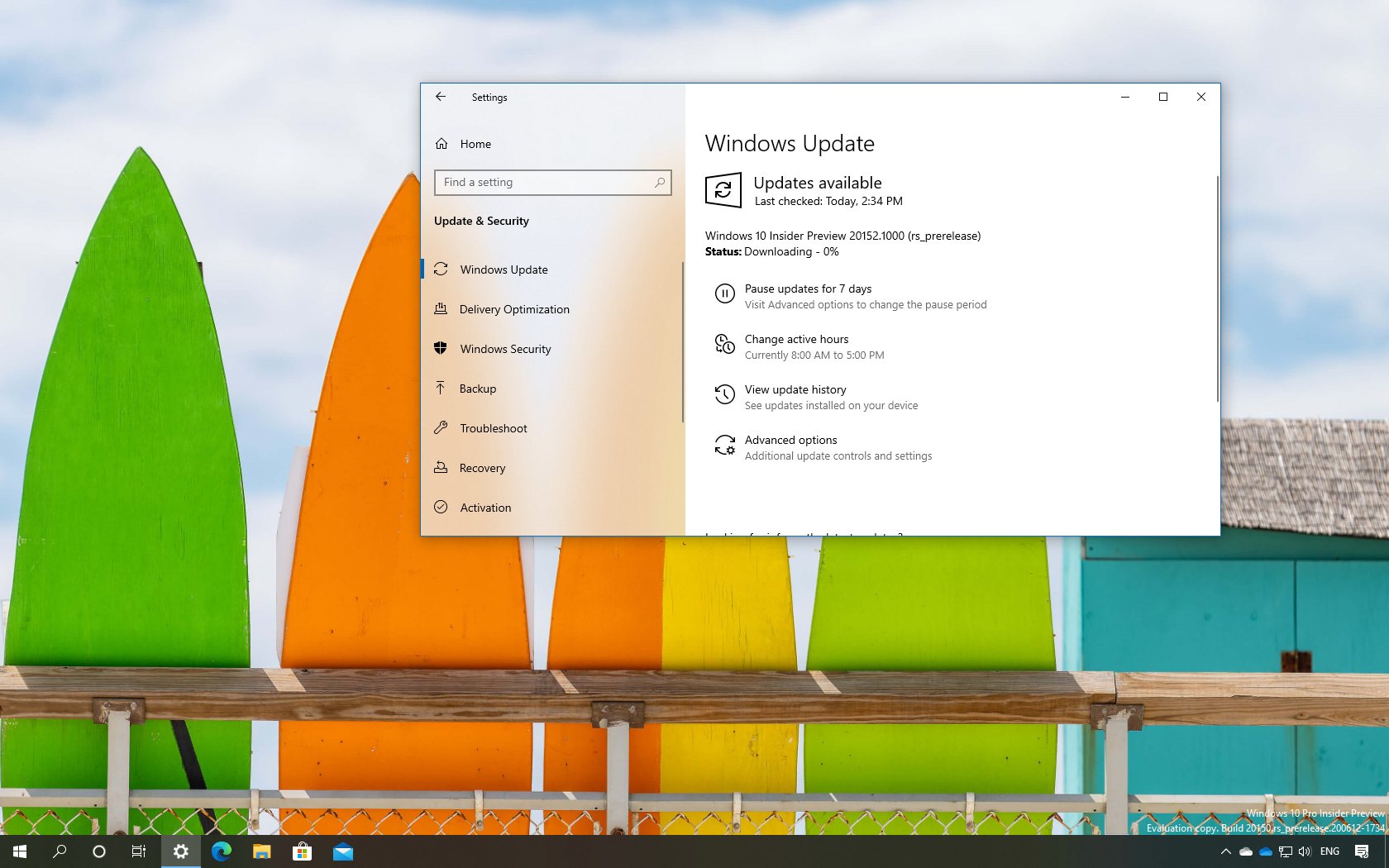 Windows 10 build 20152 releases in the Dev Channel - Pureinfotech