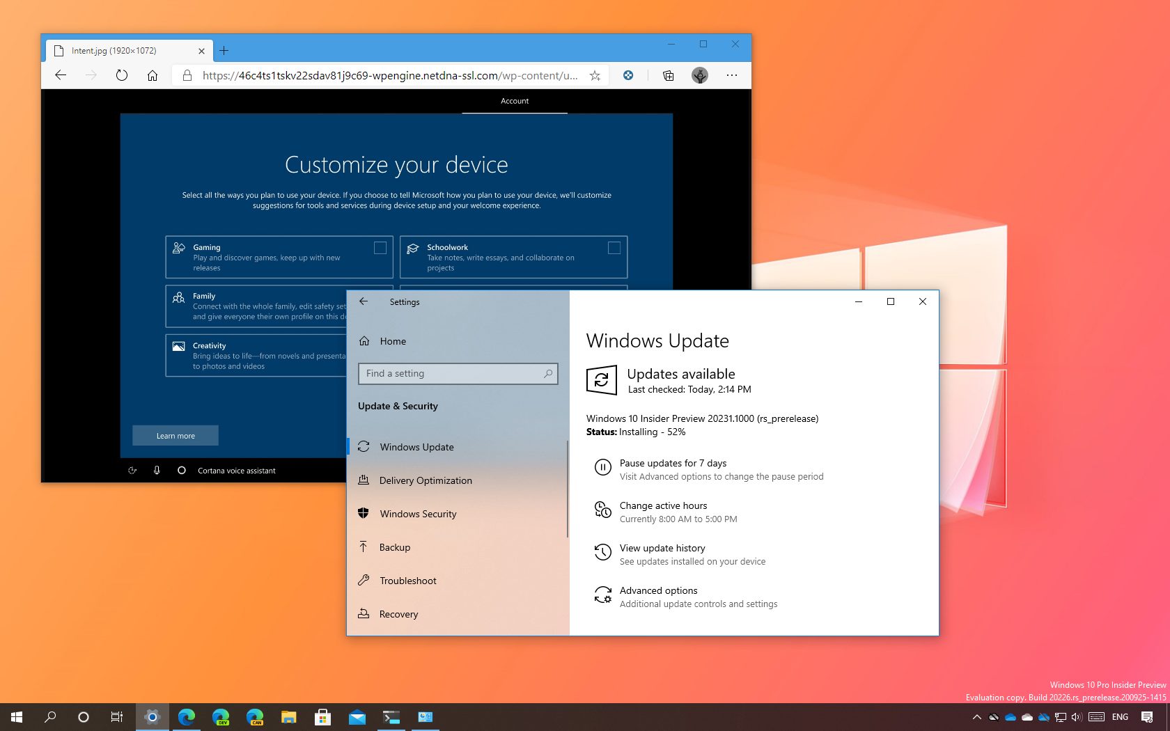 Windows 10 build 20231 releases in the Dev Channel - Pureinfotech