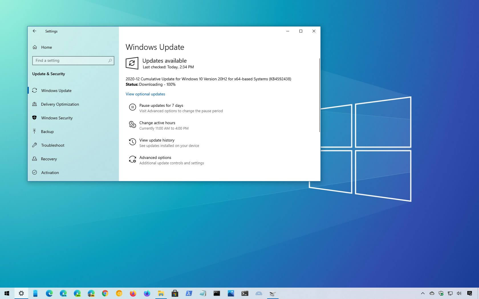 KB4592438 update for Windows 10 20H2 and 2004 releases - Pureinfotech