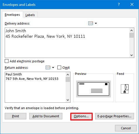 How to print envelope on Microsoft Word - Pureinfotech