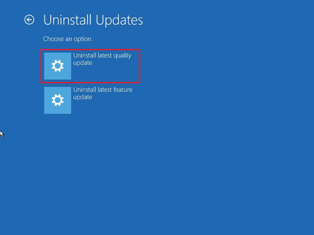 How to uninstall Windows 10 21H1 (May 2021 Update) when PC won't boot ...