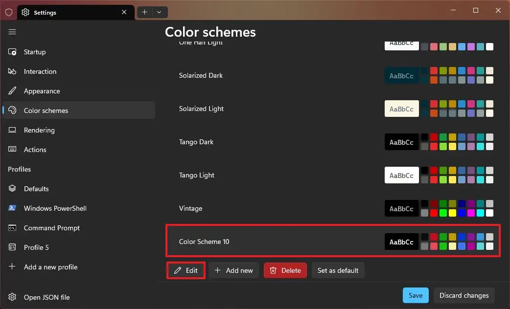 How to change color scheme on Windows Terminal - Pureinfotech How to change color scheme on Windows Terminal - Pureinfotech