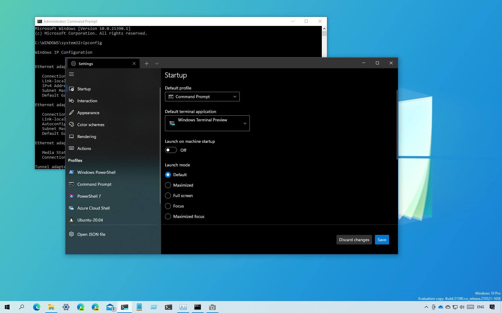 How To Set Windows Terminal Default App For Command Prompt PowerShell WSL Pureinfotech