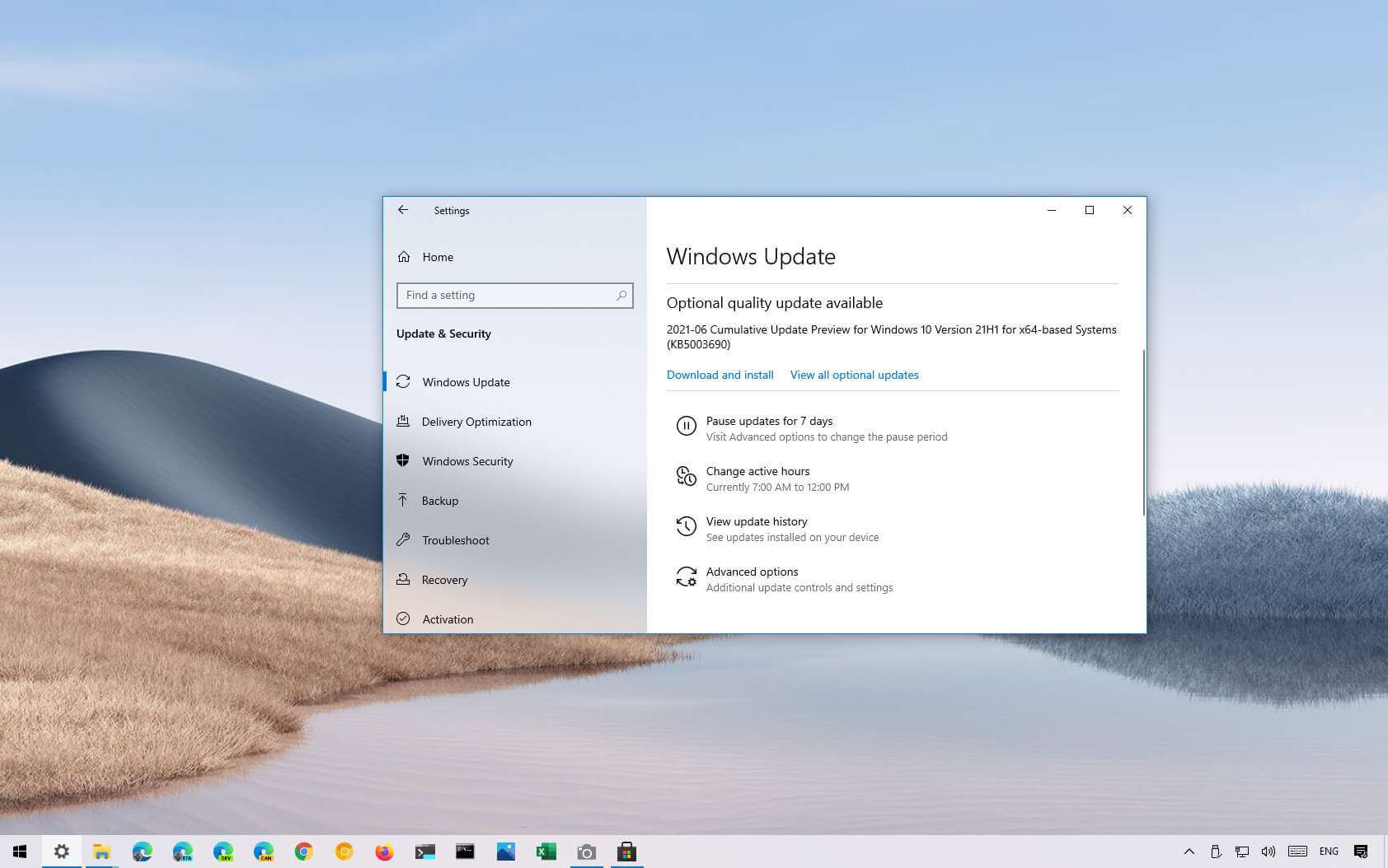 Windows 10 update KB5004760 outs for versions 21H1, 20H2, 2004 ...