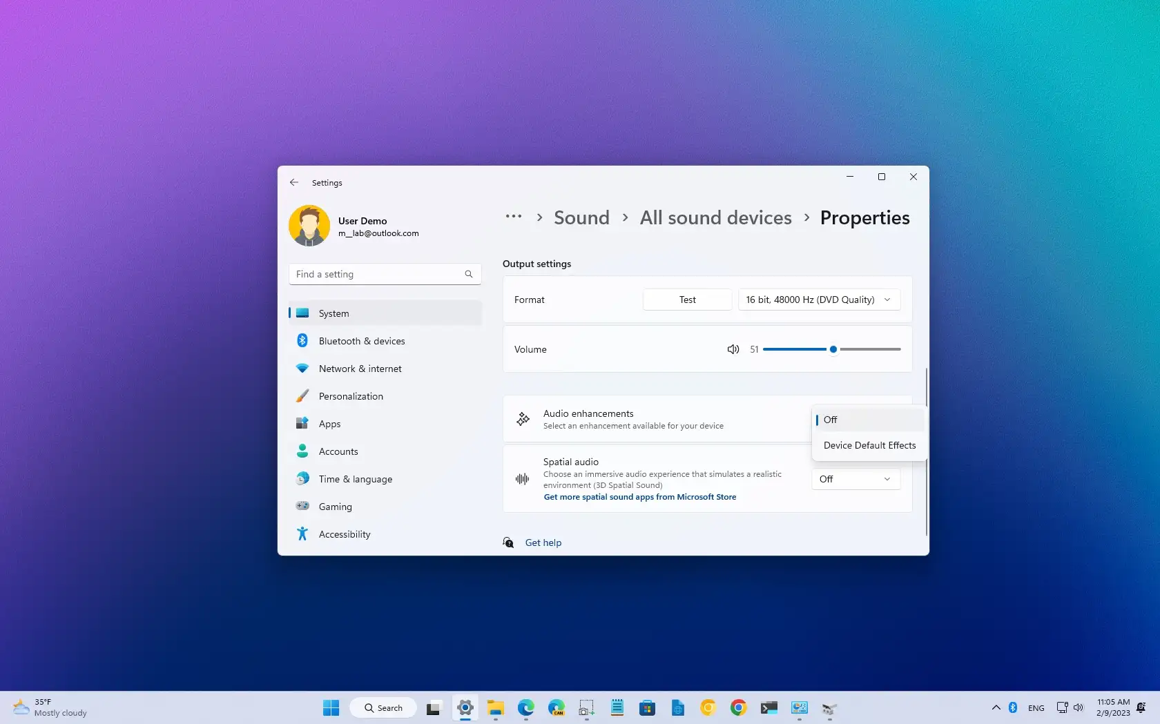 How to enable Audio Enhancements on Windows 11 - Pureinfotech How to enable Audio Enhancements on Windows 11 - Pureinfotech