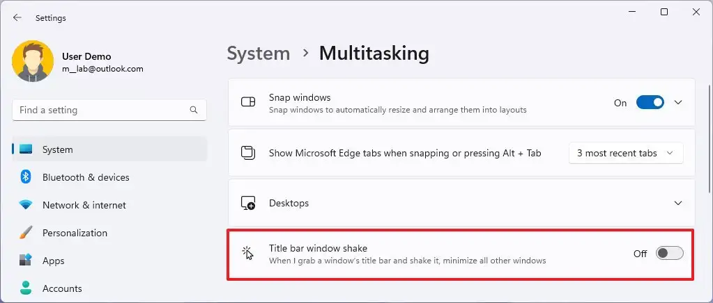 How to enable or disable Aero Shake on Windows 11 - Pureinfotech