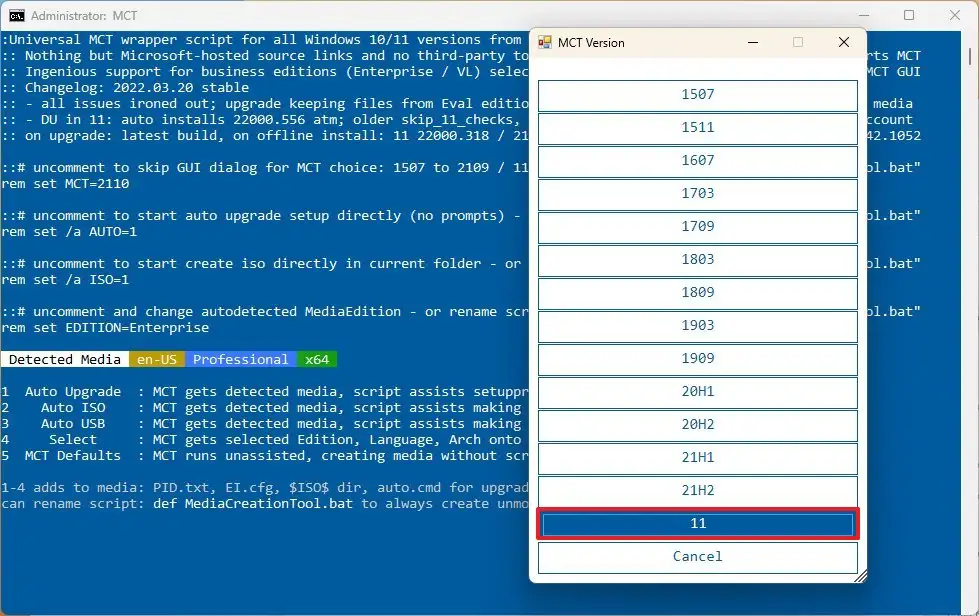 How to download Windows 11 using MediaCreationTool.bat script ...