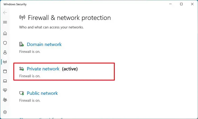 How to disable firewall on Windows 11 - Pureinfotech