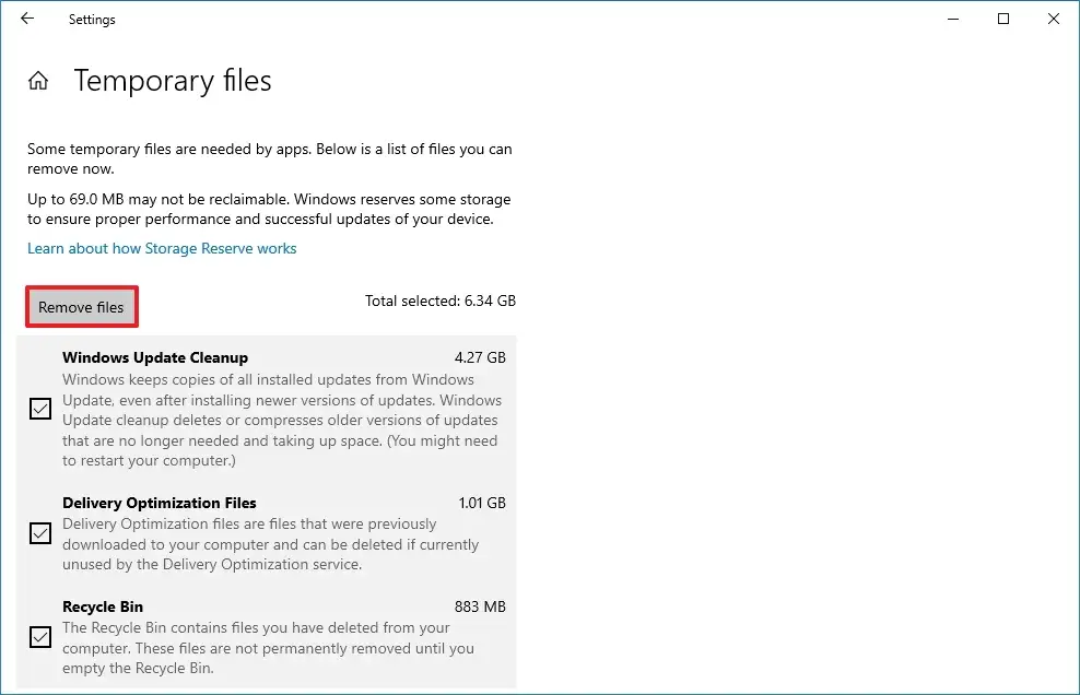 How to remove temporary files on Windows 10 - Pureinfotech