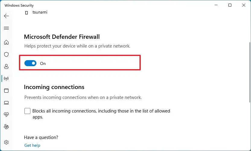 How to disable firewall on Windows 11 - Pureinfotech