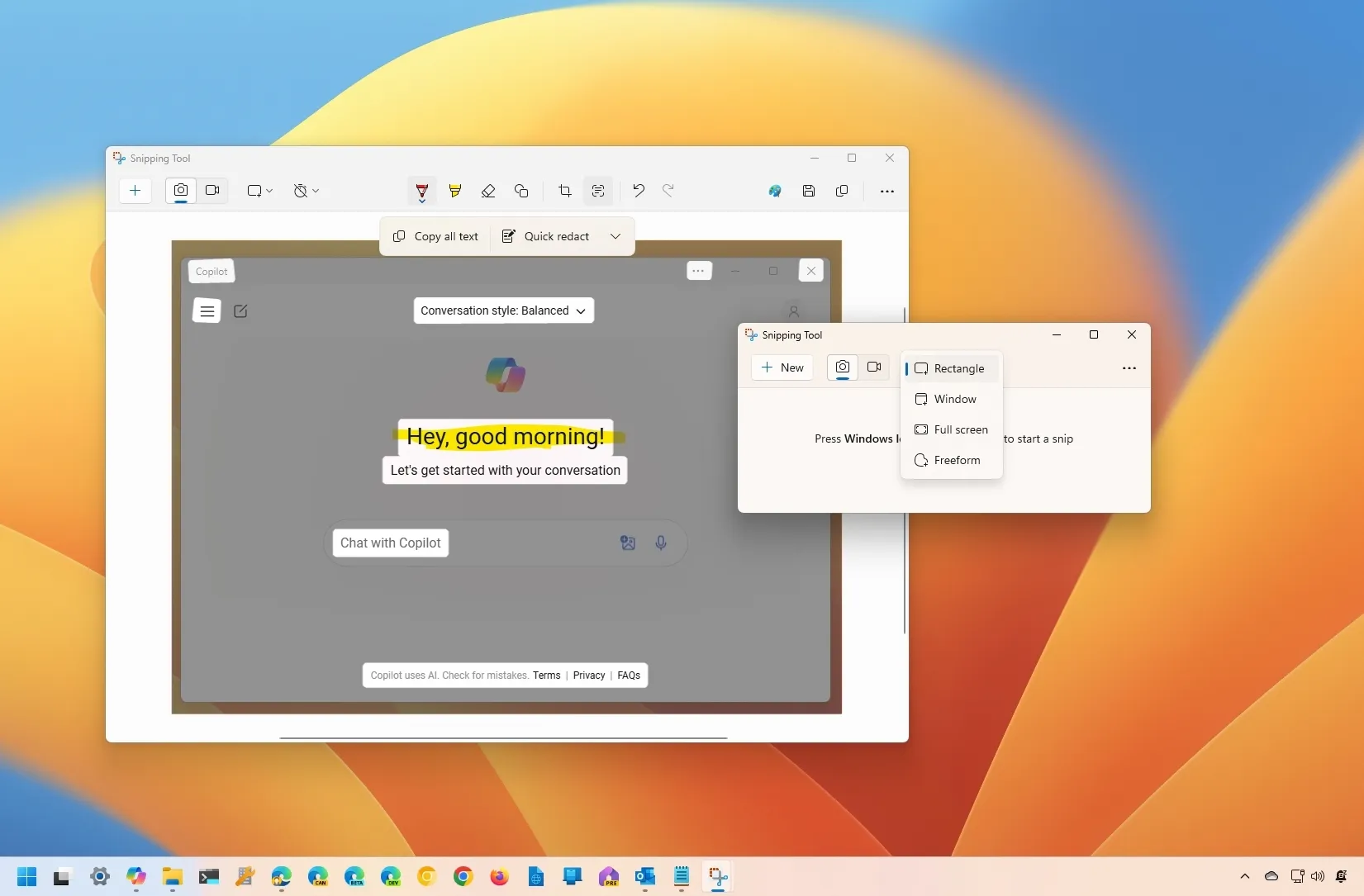How to take screenshot on Windows 11 using Snipping Tool - Pureinfotech