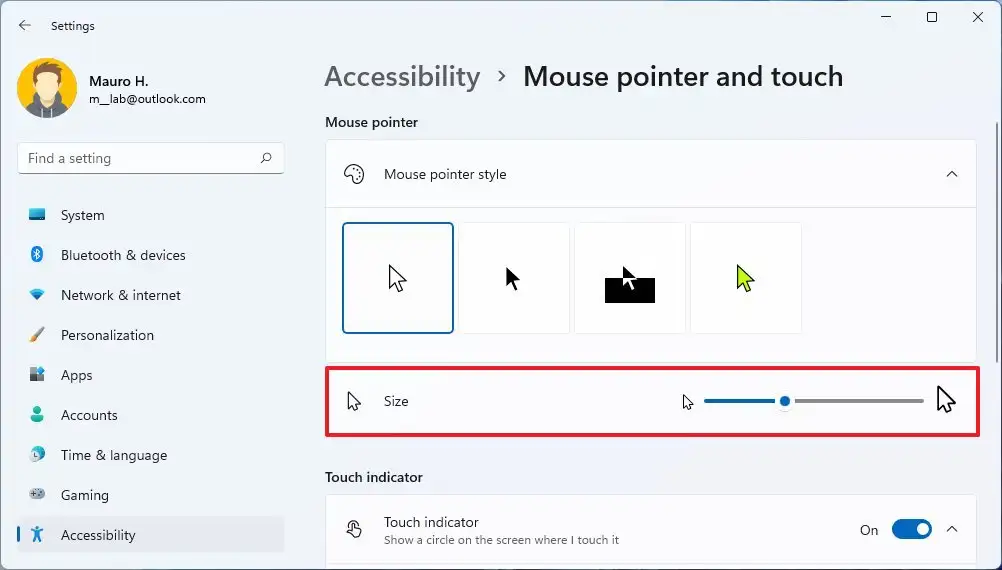 How To Change Mouse Pointer Color And Size On Windows 11 Pureinfotech
