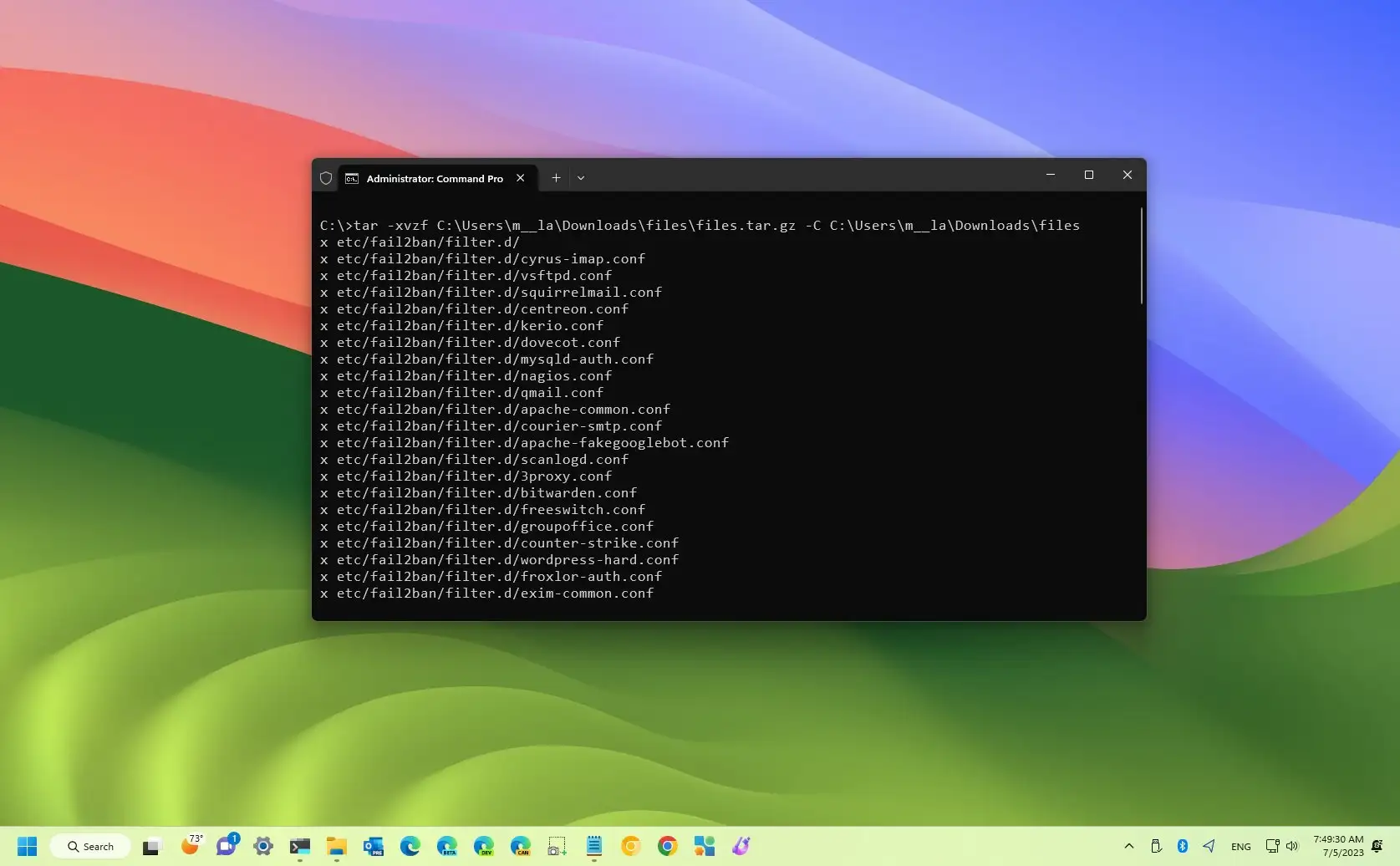 How To Extract tar gz Files On Windows 11 Pureinfotech