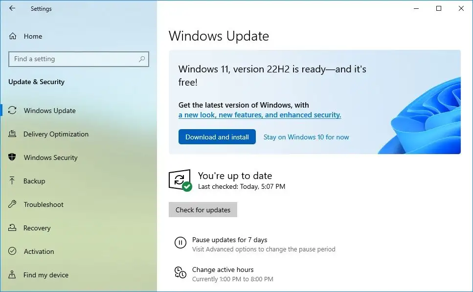 Windows 11 22H2 mistakenly available on unsupported hardware - Pureinfotech