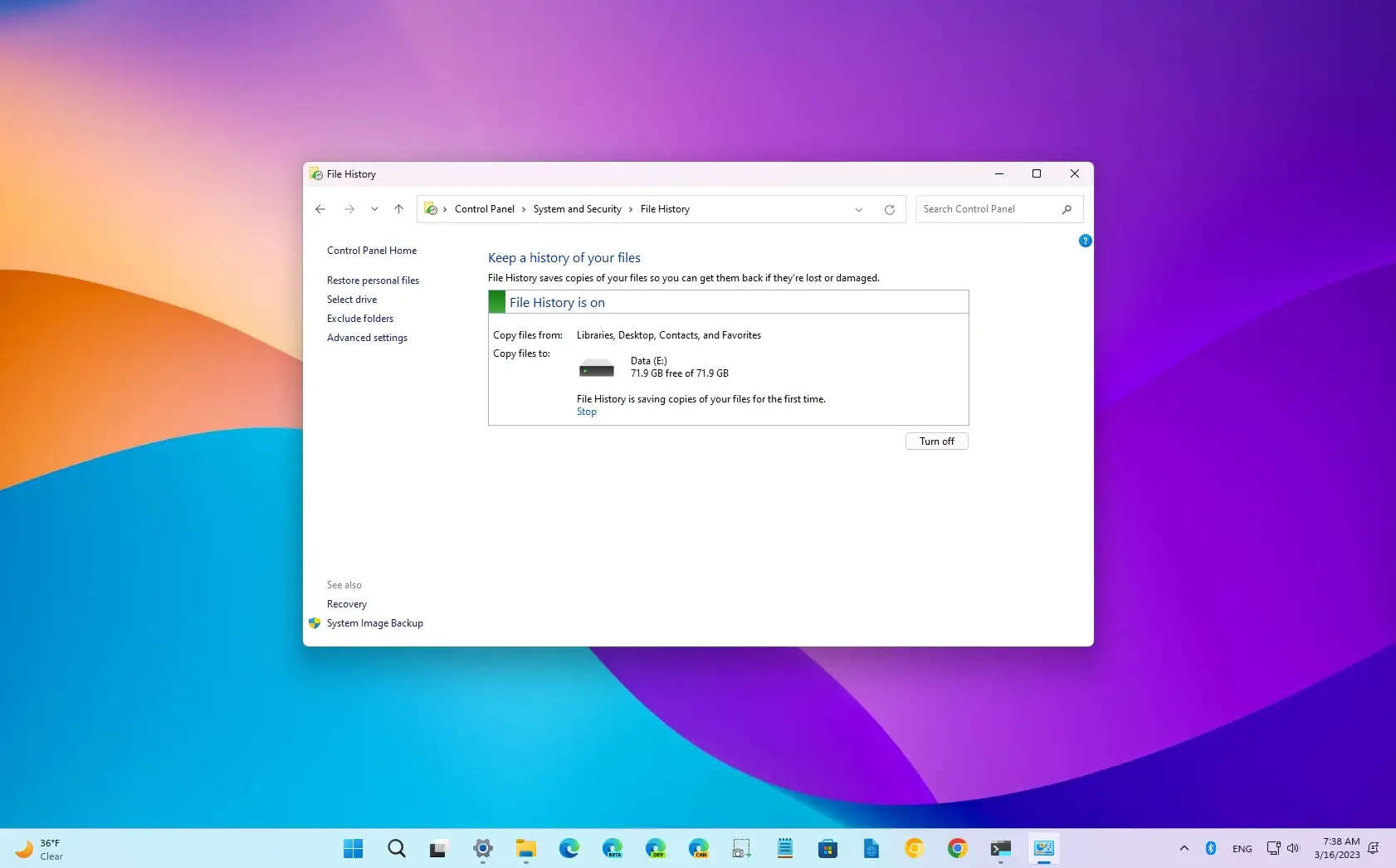 How To Use File History Backup On Windows 11 Pureinfotech